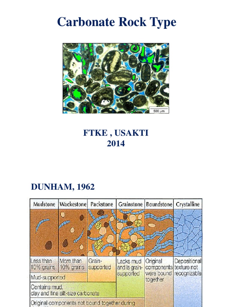 Carbonate Rocktype | PDF | Science & Mathematics