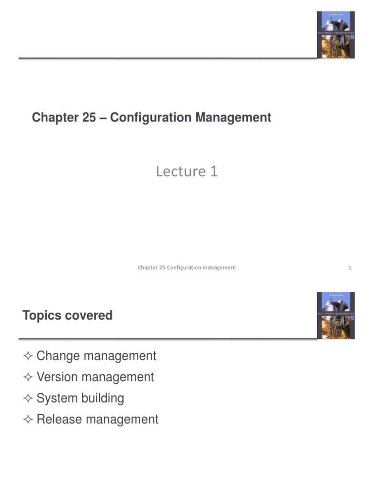 1 Chapter 25 Configuration Management | PDF | Source Code | Version Control
