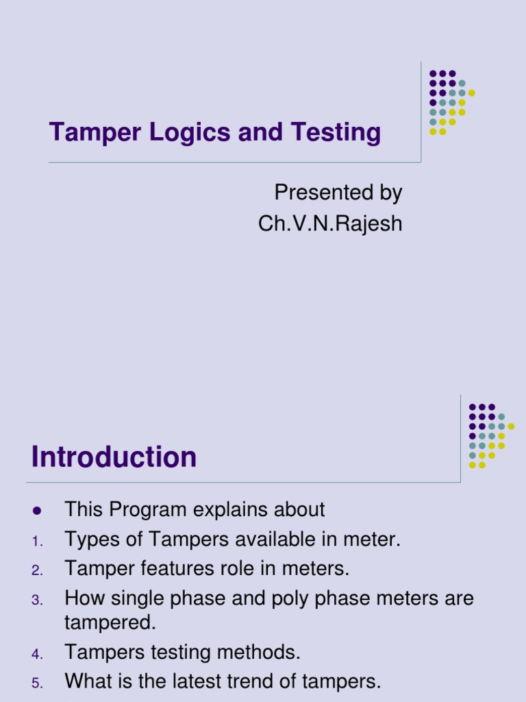 Meter Tampering Techniques and Tests | PDF | Voltage | Power (Physics)