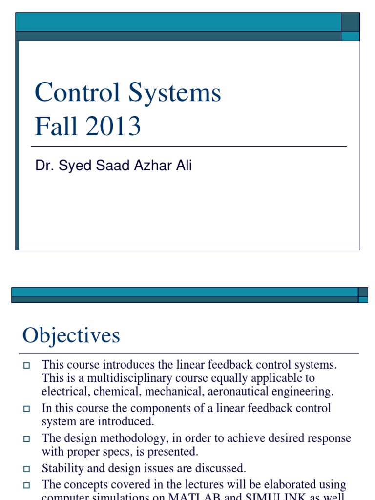 01 Introduction To Control System | PDF