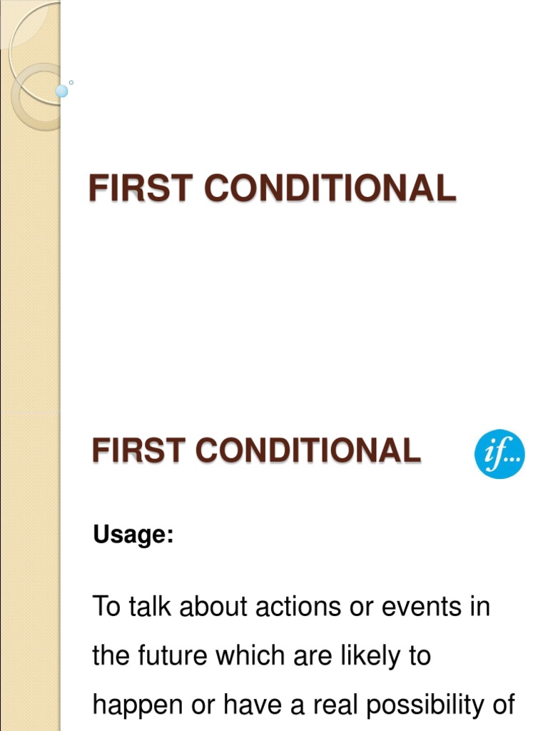 First Conditional | PDF | Grammar | Syntax