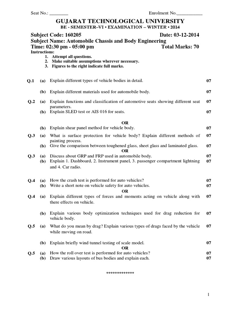 Vehicle Body Engineering | PDF