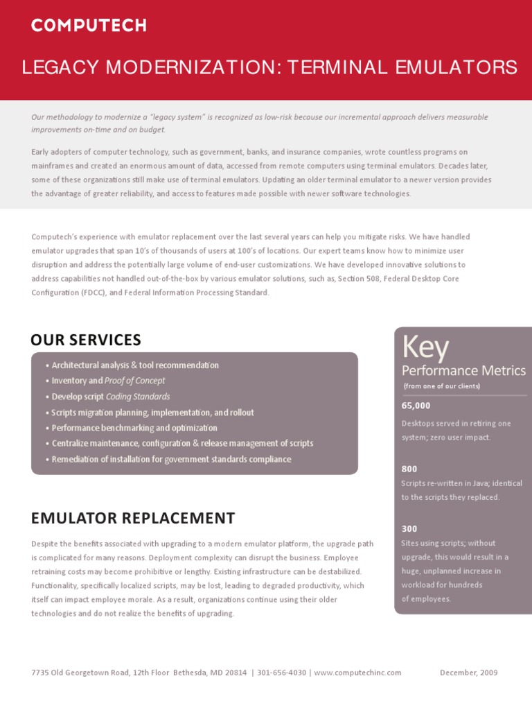 Legacy Modernization: Terminal Emulators | PDF | Emulator | Computing