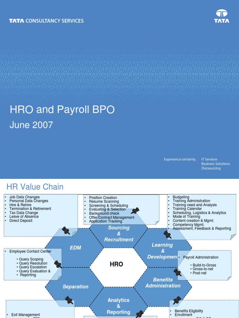 HRO and Payroll BPO | PDF | Payroll | Employee Retention