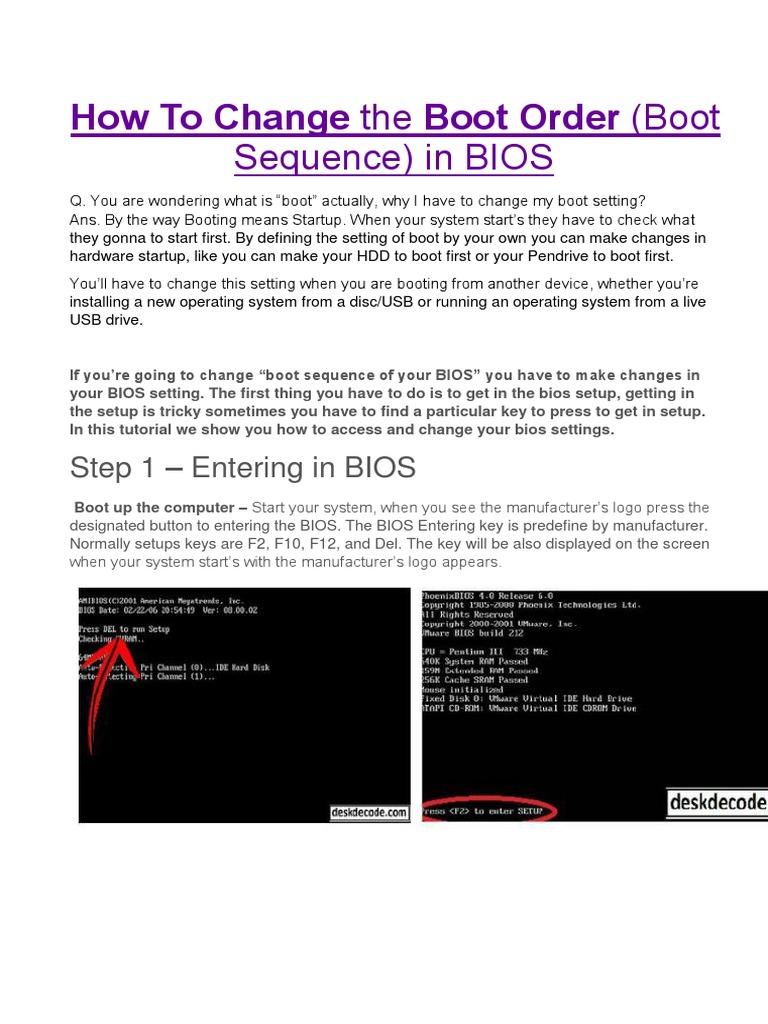 How To Install Windows Xp Pdf Booting Bios