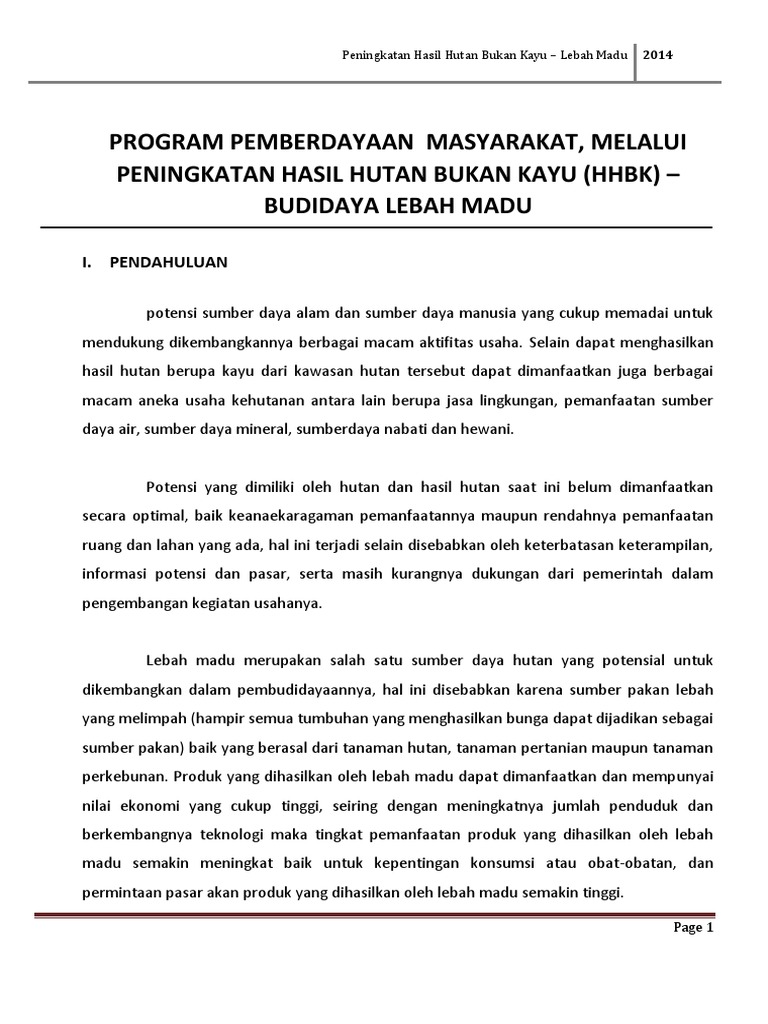 Proposal Lebah Madu | PDF | Kesehatan Holistik | Teknologi & Rekayasa