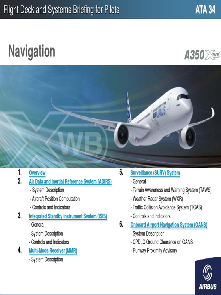 A350 21 ATA34 Navigation | PDF | Cockpit | Aerospace