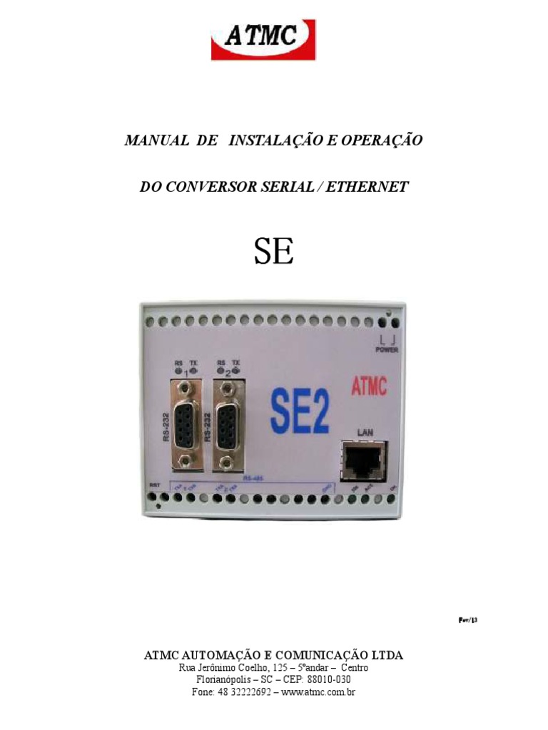 Manual Conversor ATMC SE 2014 | PDF | Endereço de IP | Suíte de ...