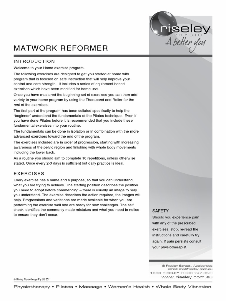 Mat Work | PDF | Pelvis | Foot