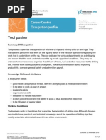 Tool Pusher Duties and Responsibilities | PDF | Oil Well | Drilling Rig