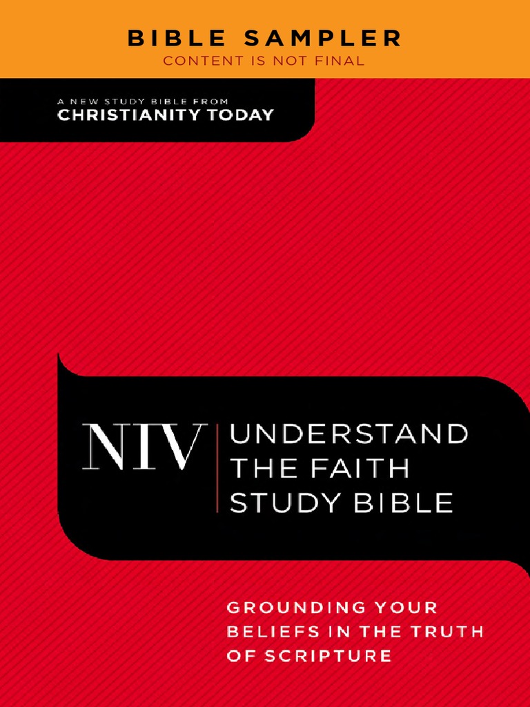 Understand The Faith Study Bible Sampler | PDF | Genesis Creation ...