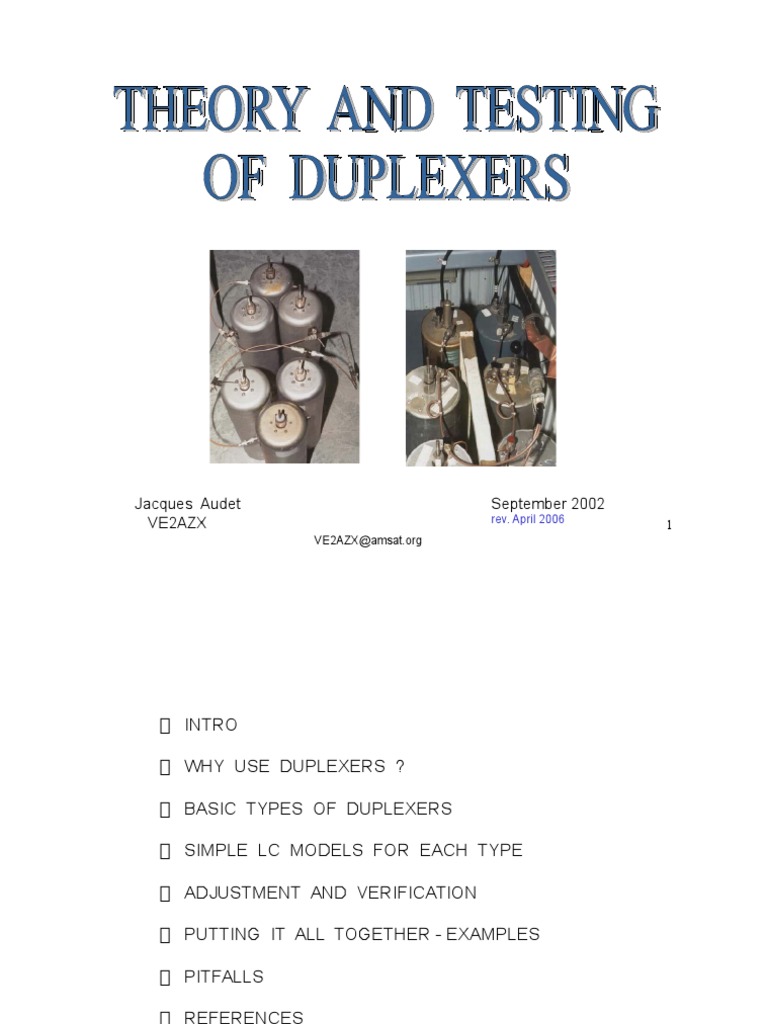 Duplexer Design and Implementation: A Guide to Creating Effective ...