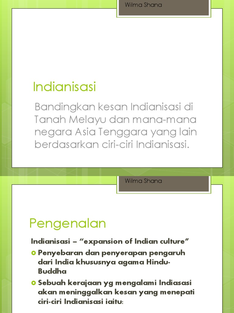 Tidak Wujud Proses Indianisasi Di Kerajaan Awal Semananjung Tanah Melayu | PDF