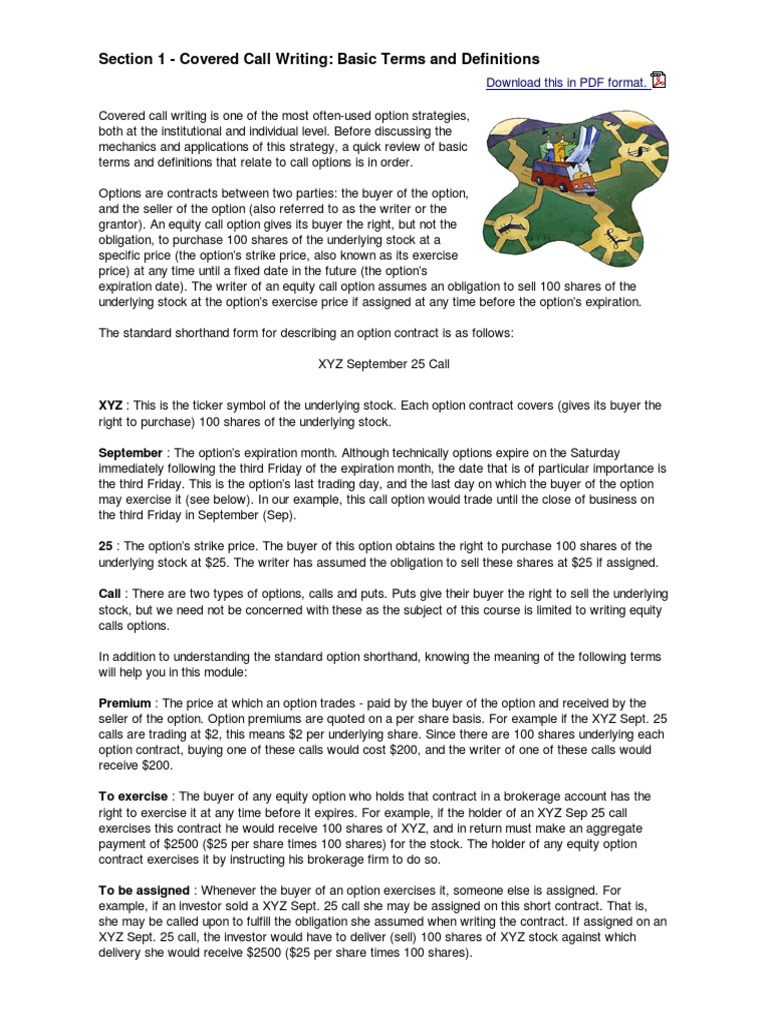 Covered Call Writing | PDF | Option (Finance) | Call Option