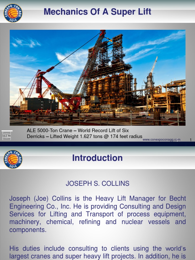 HEAVY LIFT TH89 - The Mechanics of A Super Lift | PDF | Crane (Machine ...