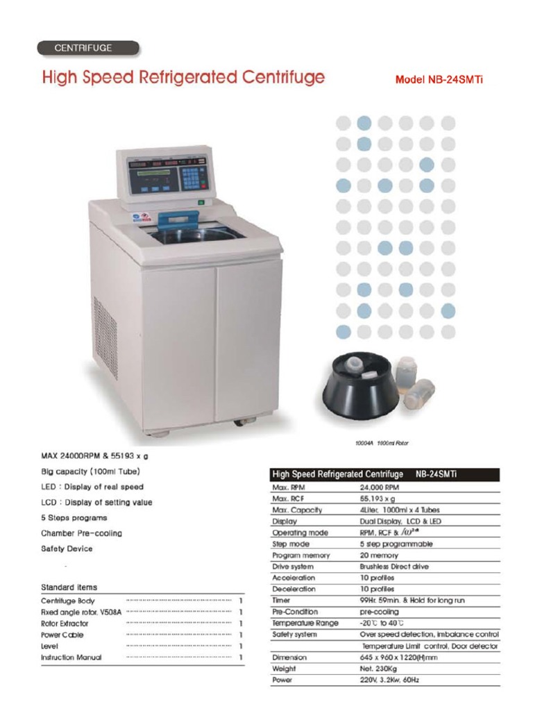 Centrifuge - PDF - 'S | PDF