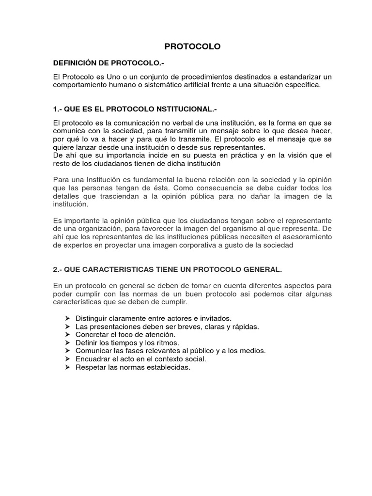 Definición y Tipos de Protocolo | PDF | Protocolos de comunicaciones ...