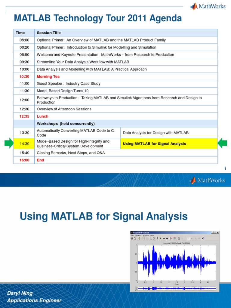 Using MATLAB For Signal Analysis PDF | PDF | Matlab | Digital Signal ...
