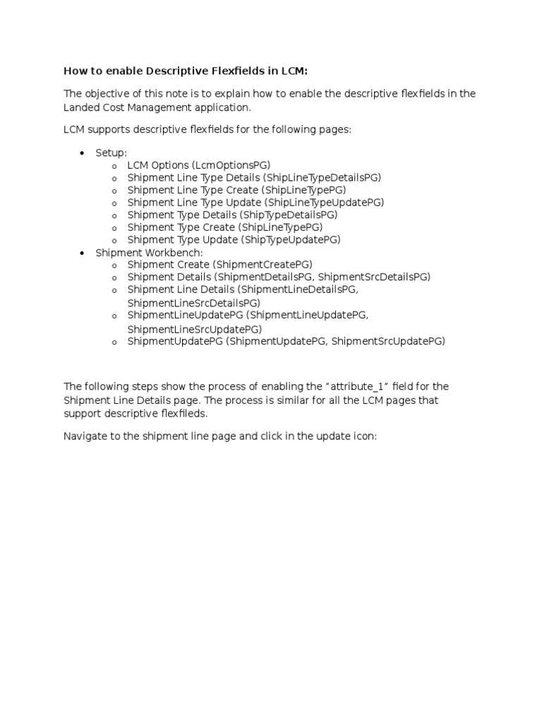 How To Enable DFF in LCM Module | PDF