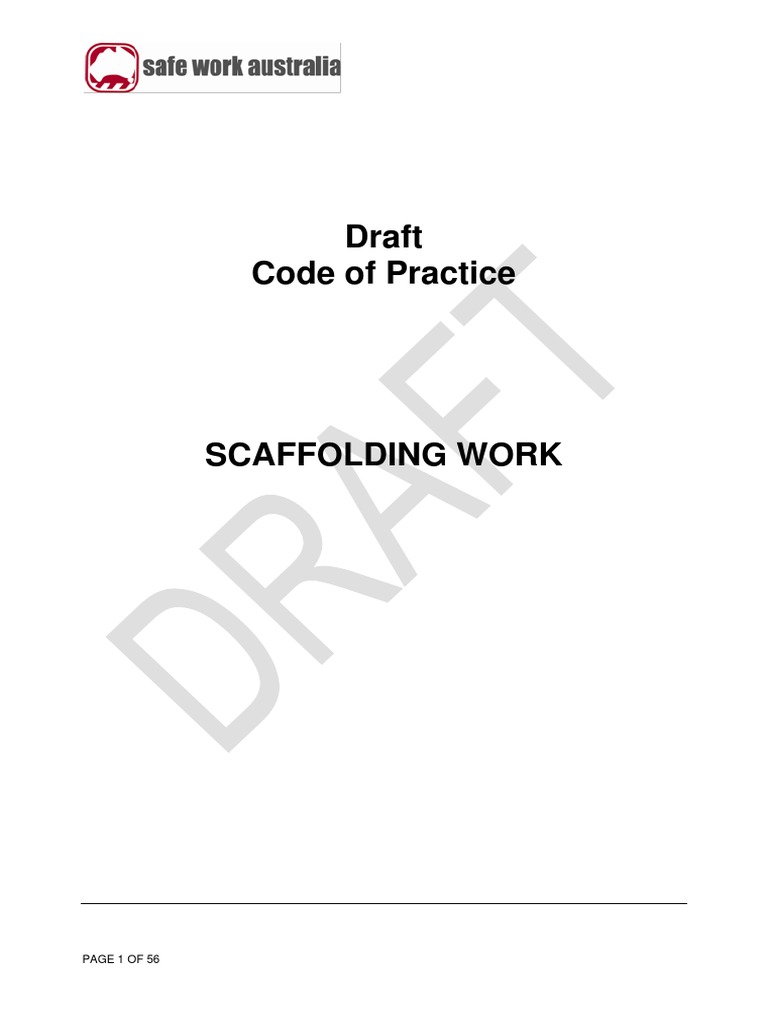 Safe Scaffolding Code | PDF | Scaffolding | Occupational Safety And Health
