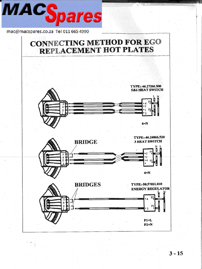 Connection 5+6 Position Stove Switches | PDF