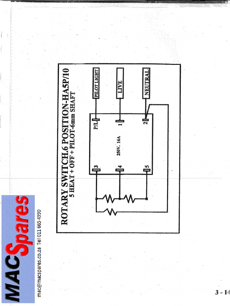 Connection 6 Position - 5 Heat Stove Switch | PDF | Home Appliance ...