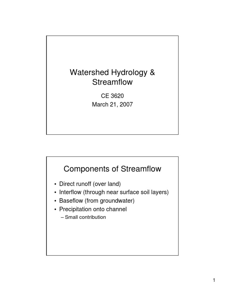 Time Area Method | PDF | Drainage Basin | Earth Sciences