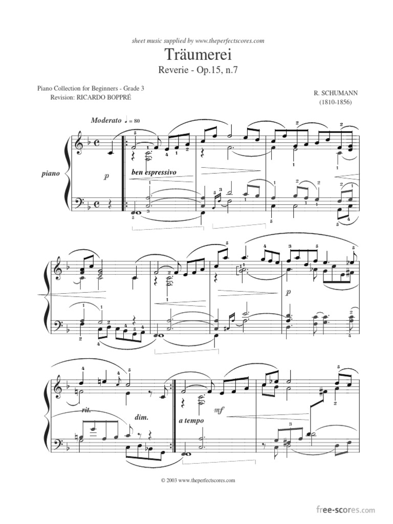Schumann Robert Traumerei | PDF