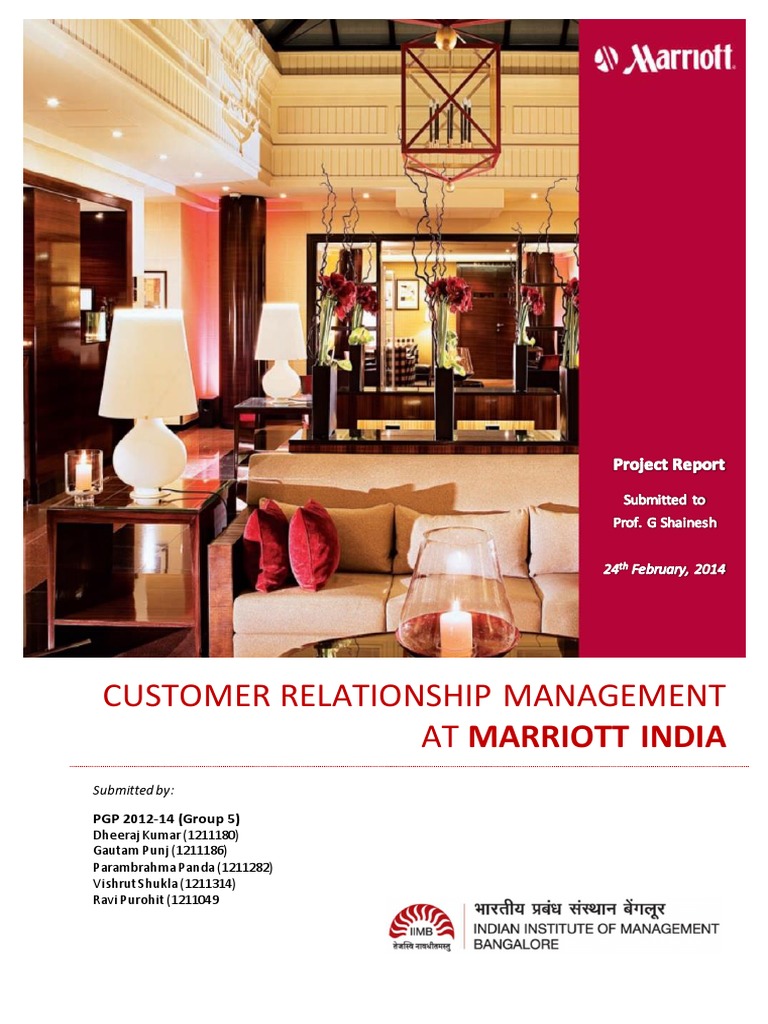 Marriott Hotels CRM | PDF | Customer Relationship Management | Marriott ...