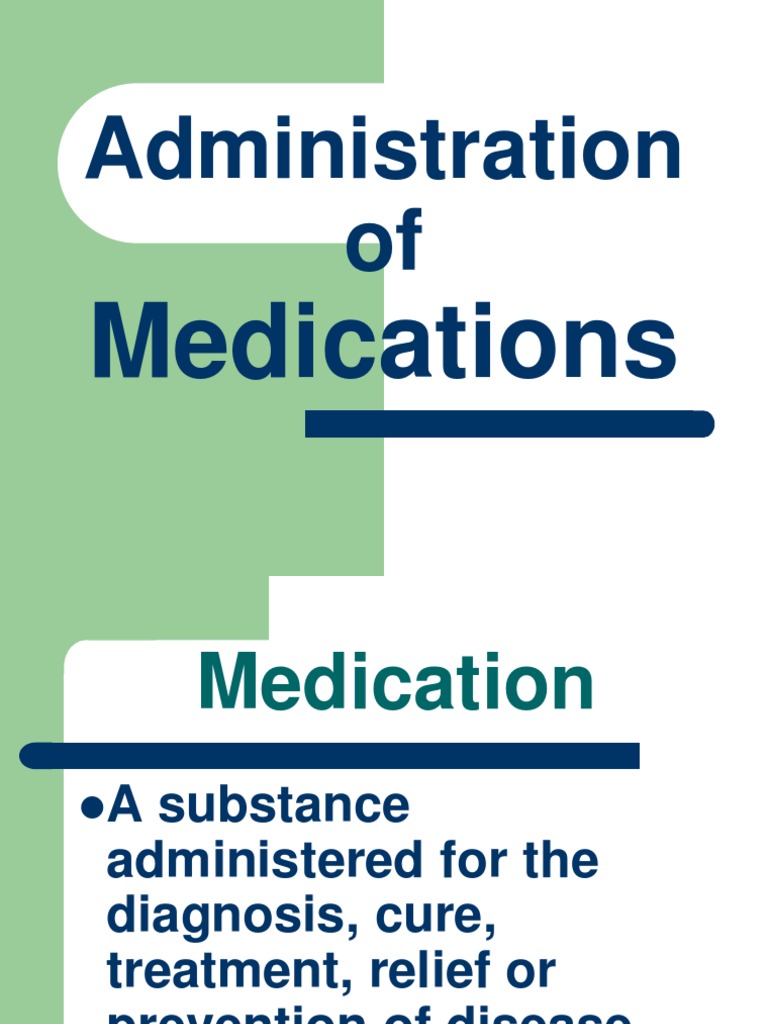 Medication Administration | PDF | Business