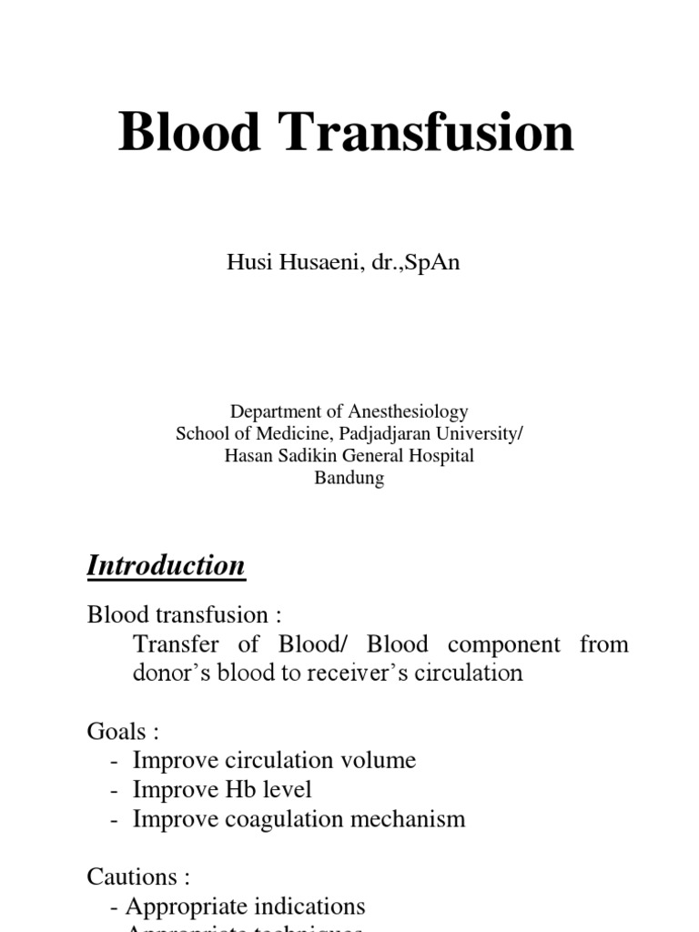 Others - Blood Transfusion | PDF | Wellness | Science & Mathematics