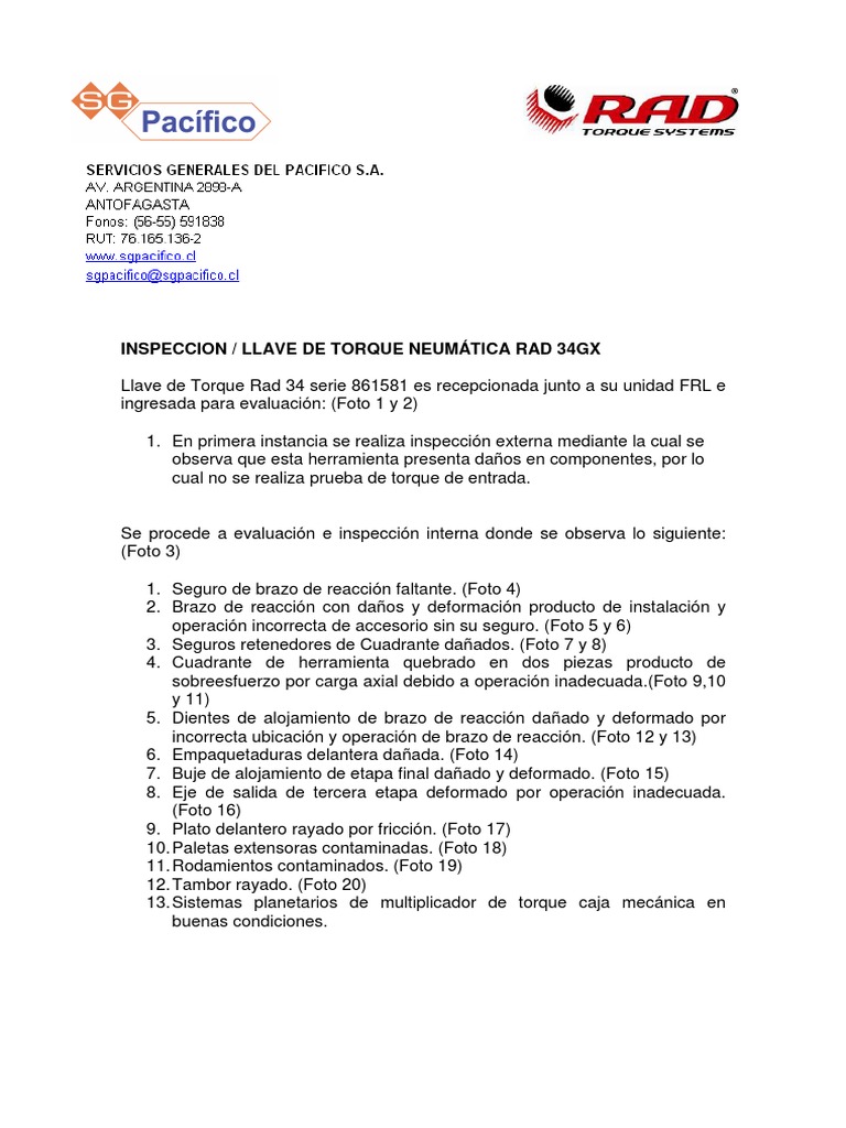 Herramienta Rad 34gx | PDF | Engranaje | Science