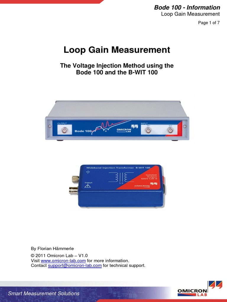 Loop Gain Measurement | PDF | Electrical Impedance | Feedback