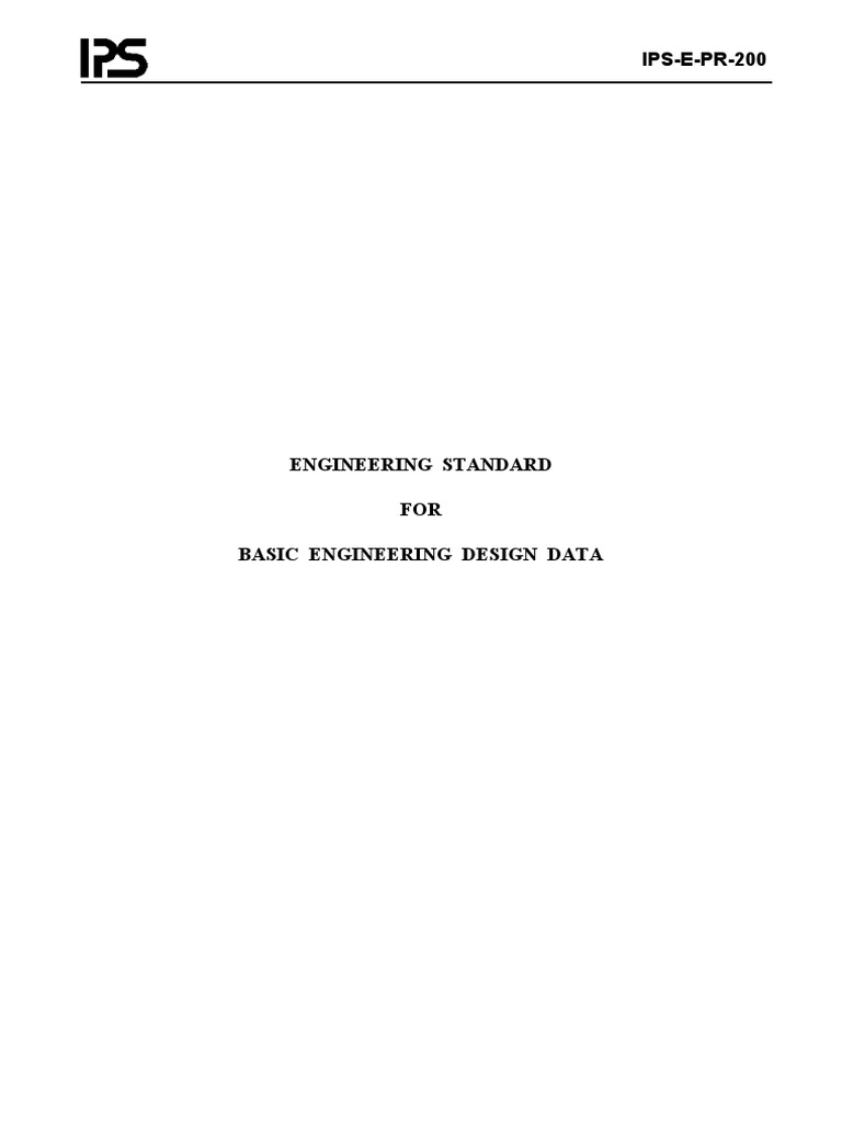 E-PR-200 (Basic Engineering Design Data) PDF | Download Free PDF | Hvac ...