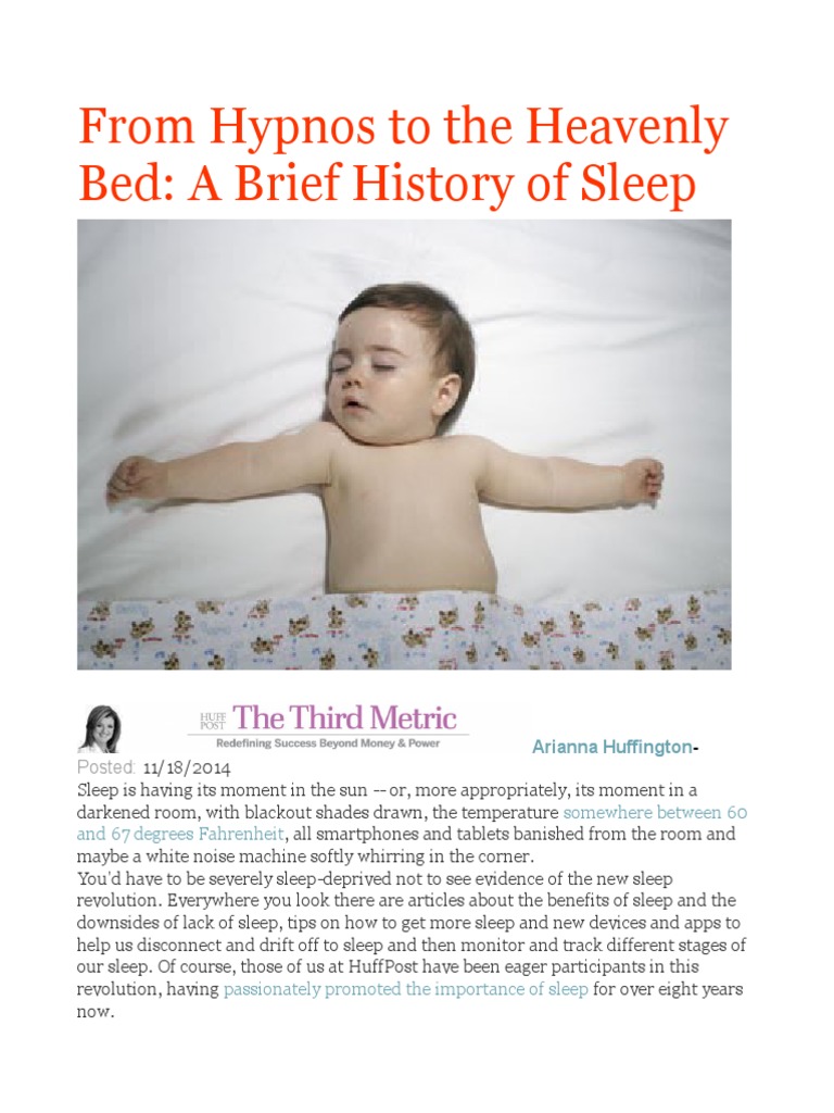 From Hypnos To The Heavenly Bed A Brief History of Sleep | Download Free PDF | Dream | Sleep
