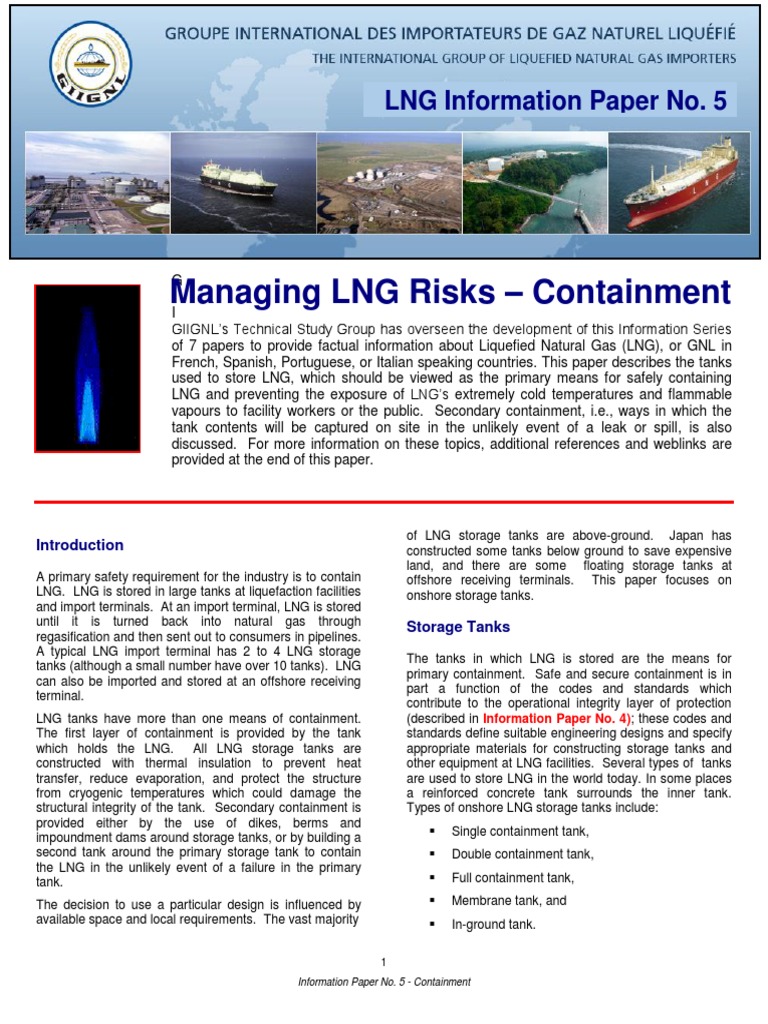 LNG Storage: Safety & Containment | PDF | Liquefied Natural Gas | Dam