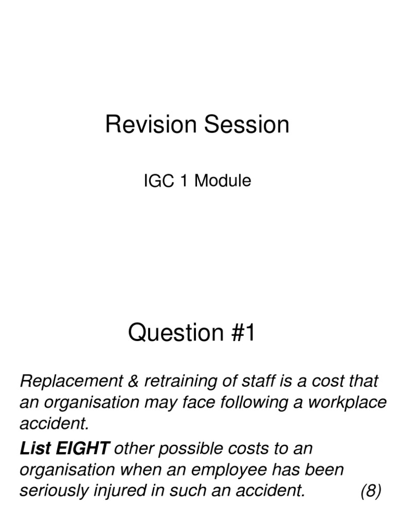 Health & Safety Exam Prep Guide | PDF | Occupational Safety And Health ...