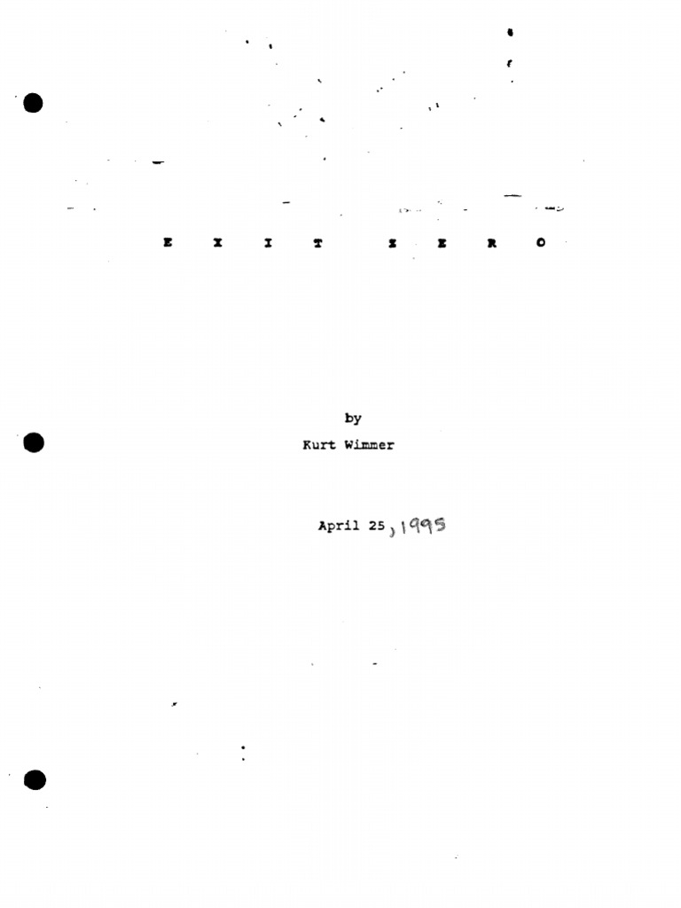 Exit Zero | PDF