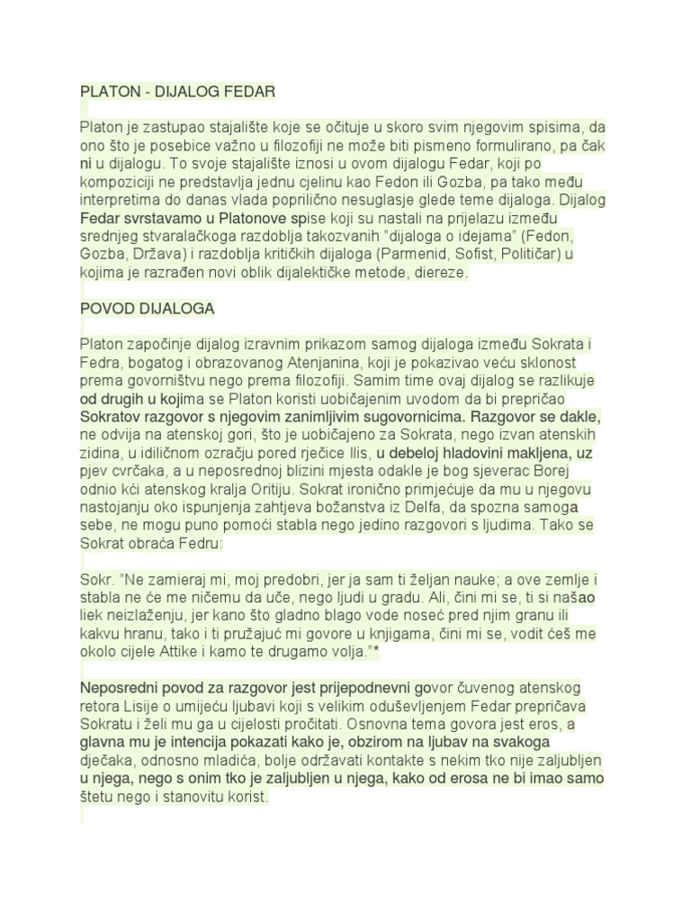 Platon Fedar | PDF