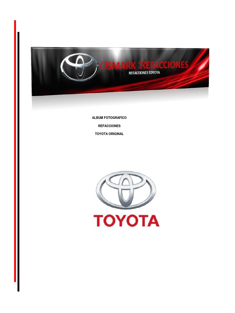 Refacciones Toyota Sienna 2004-2010 | PDF | Industria del vehículo | Industria automotriz