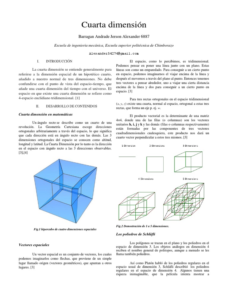 Cuarta Dimensión. | PDF | Espacio | Geometría