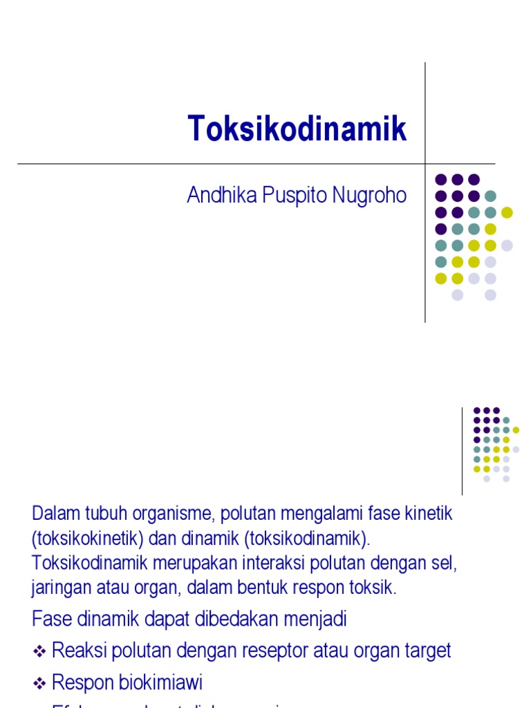 Understanding Toxicodynamics in Organisms | PDF | Epithelium | Metabolism