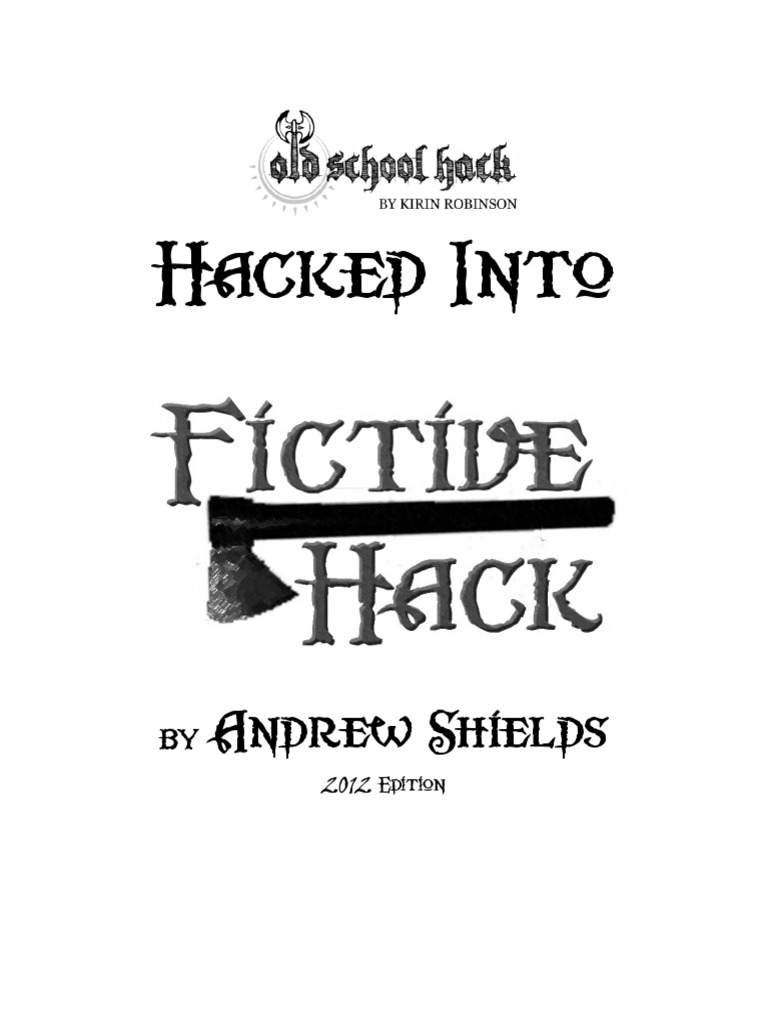Fictive Hack of Old School Hack | PDF | Leisure