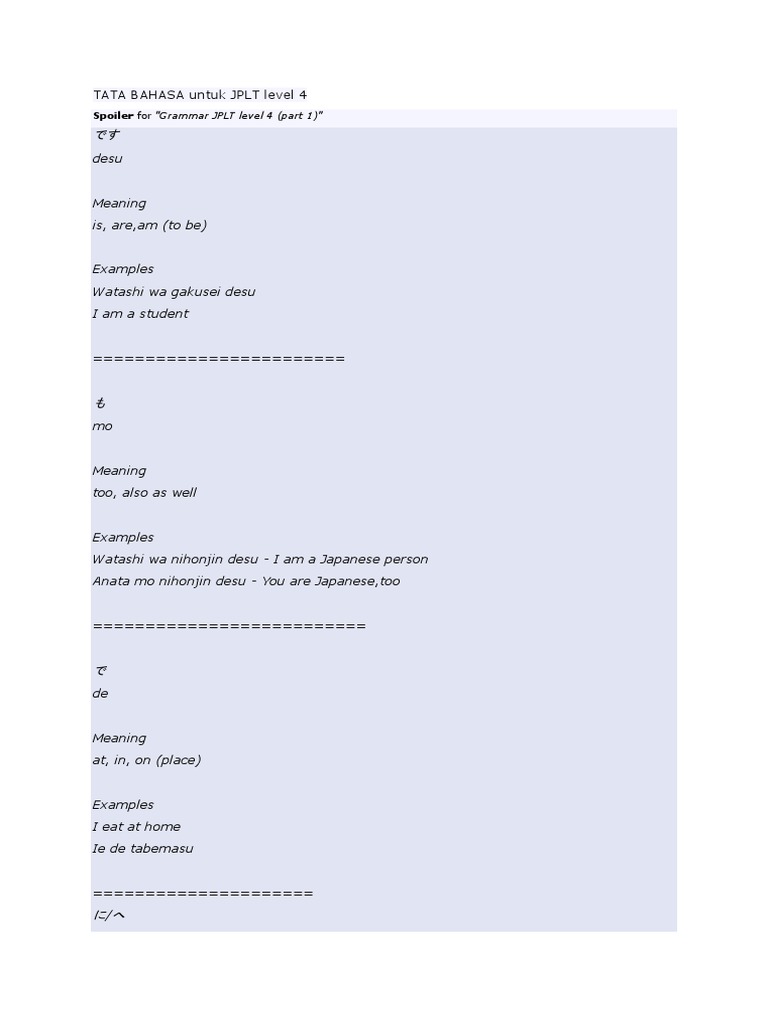 An Introduction to Common Japanese Verb Forms: Masu Form, Dictionary ...