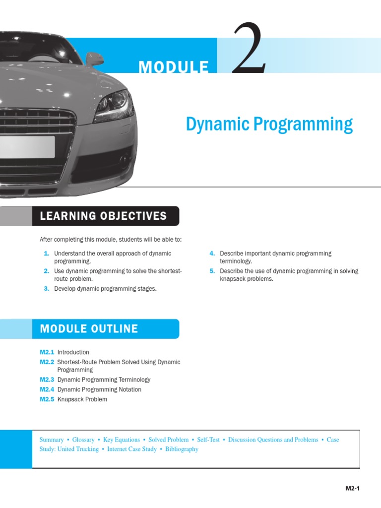 RSH Qam11 Module02 | Download Free PDF | Dynamic Programming | Mathematical Optimization