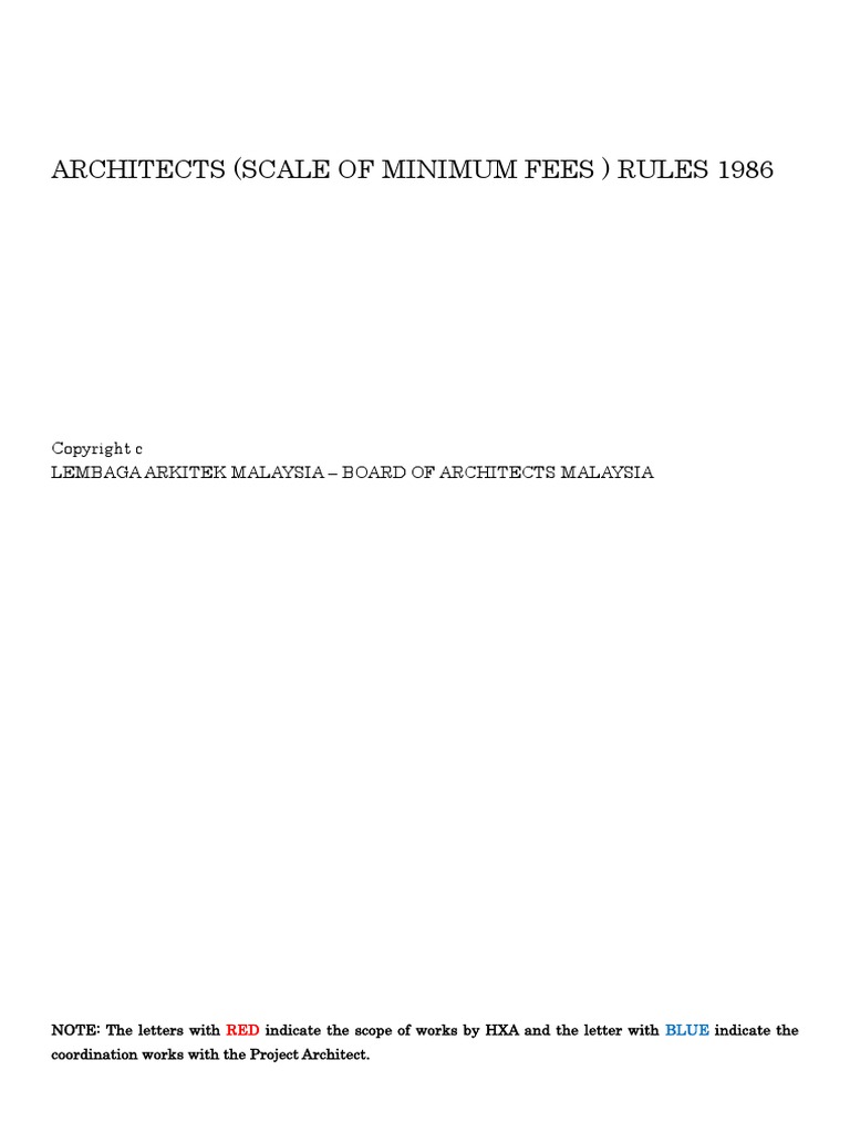 Architects Rules 1986 | PDF | Architect | Salary