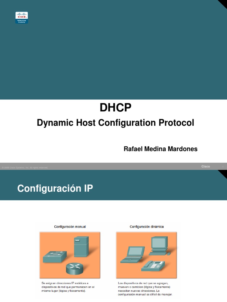 Ccna4 Cap7 DHCP | PDF | Dirección IP | Arquitectura de internet