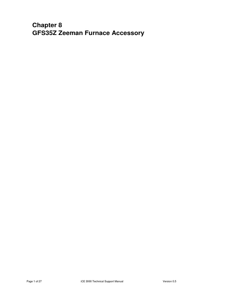 8 GFS35Z Zeeman Furnace Accessory | PDF | Thermometer | Power Supply