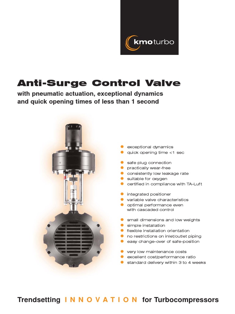 Anti Surge Control Valve | PDF | Valve | Turbocharger