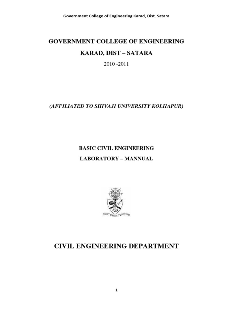 Basic Civil Engineering Lab Mannual | PDF | Compass | Waves